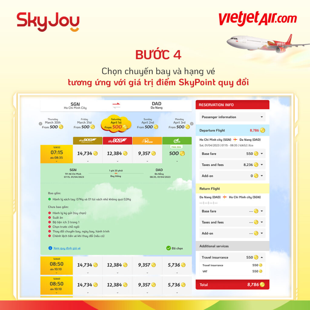 TIN HOT: ĐỔI VÉ MÁY BAY VỚI ĐIỂM SKYPOINT – THỎA THÍCH VI VU CÙNG VIETJET - SkyJoy