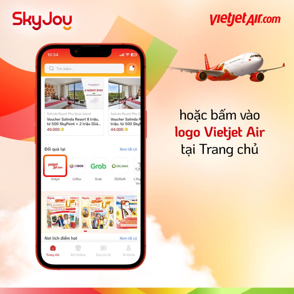 HƯỚNG DẪN ‘CỘNG ĐIỂM BỔ SUNG’ KHI BAY CÙNG VIETJET - SkyJoy