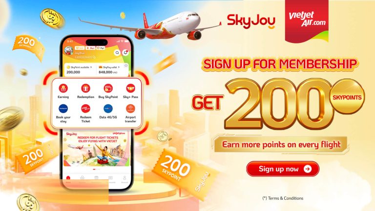SIGN UP FOR MEMBERSHIP – GET 200 SKYPOINTS - SkyJoy