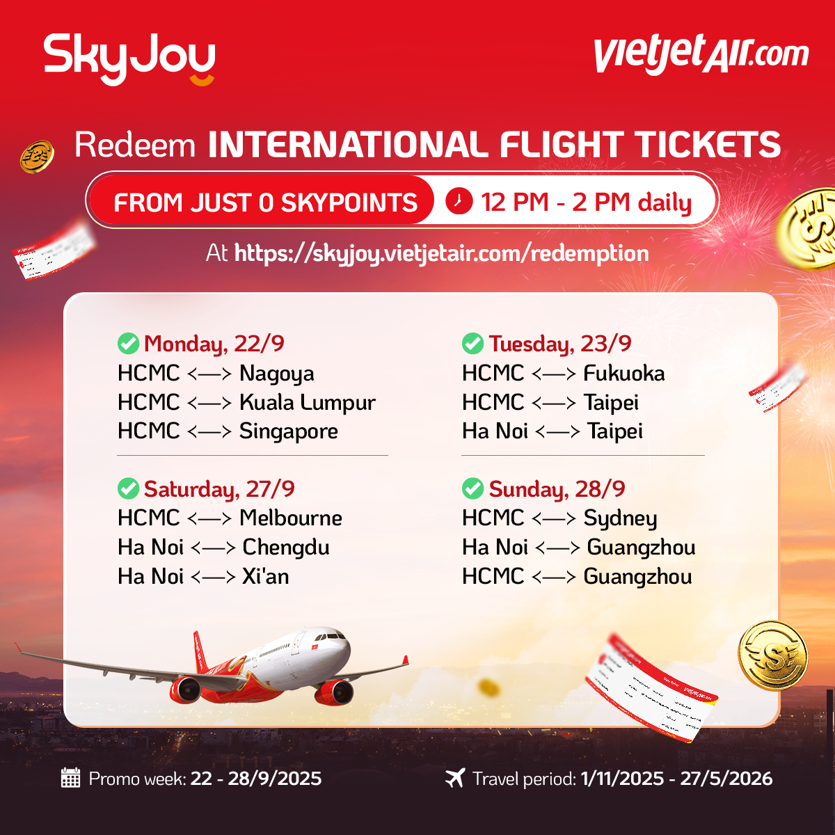 REDEEM INTERNATIONAL FLIGHT TICKETS FROM JUST 0 SKYPOINTS - SkyJoy