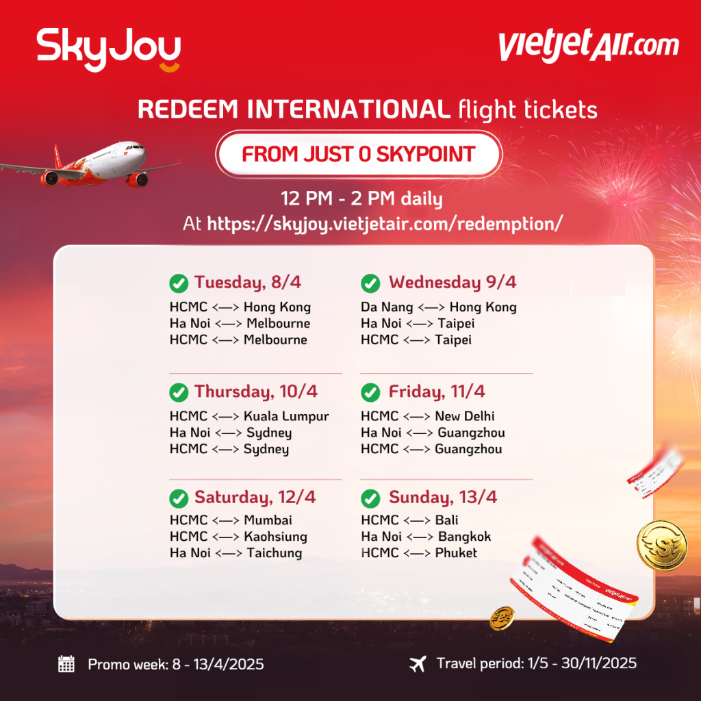 REDEEM INTERNATIONAL FLIGHT TICKETS FROM JUST 0 SKYPOINTS - SkyJoy