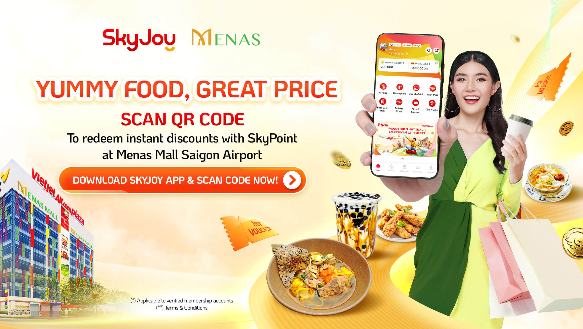 YUMMY FOOD, GREAT PRICE – SCAN QR CODE TO REDEEM DISCOUNTS WITH ...