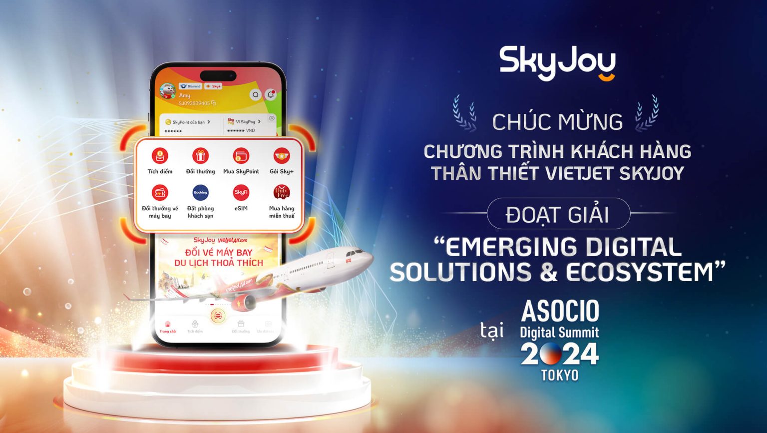 BAY CÙNG VIETJET, NHẬP ĐÚNG MÃ HỘI VIÊN SKYJOY – ĐIỂM TING TING VỀ APP - SkyJoy