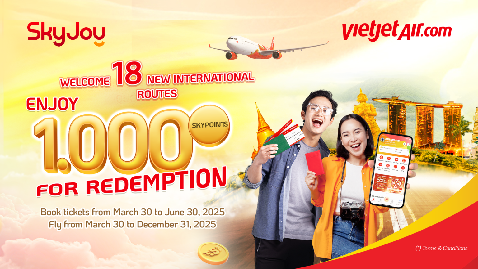 GRAND OPENING OF 18 NEW INTERNATIONAL ROUTES – GET 1,000 SKYPOINT FOR ...