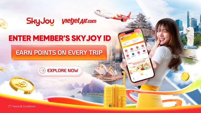 ENTER MEMBER’S SKYJOY ID – EARN POINTS ON EVERY TRIP - SkyJoy